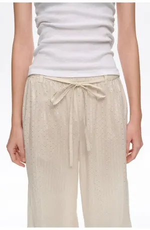 Bimba Y Lola Metallic Polka Dot Harem Trousers