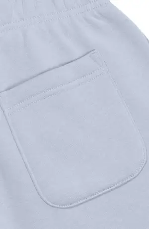 DALIX Relaxed Fleece Track Pants With Embroidered Butterfly Detail - Powder
