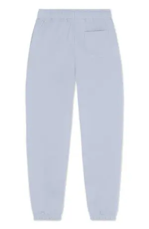 DALIX Relaxed Fleece Track Pants With Embroidered Butterfly Detail - Powder