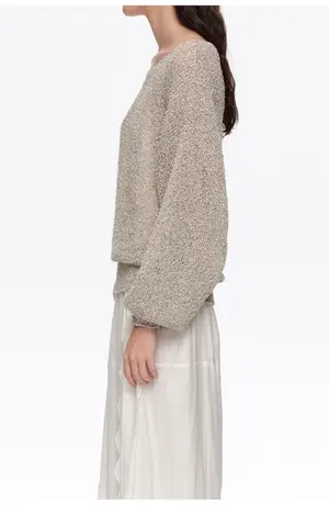 Bimba Y Lola Metallic Batwing Sweater