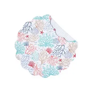 C&F HOME Coral Cove Round Set Of 6 Placemats 17