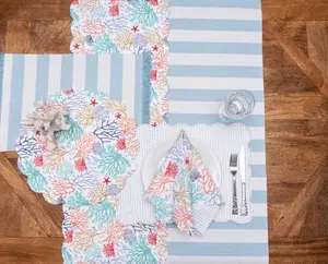 C&F HOME Coral Cove Table Runner 14" X 51