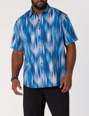 SYNRGY BY DXL Big & Tall Paint Strokes Sport Shirt