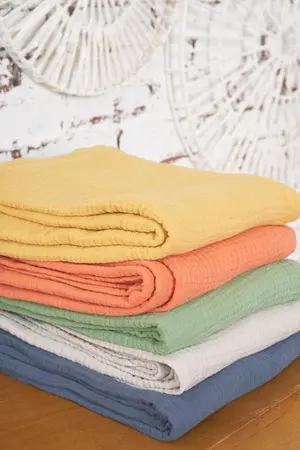 Carol & Frank Ryker Dandelion Gauze Coverlet