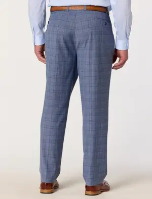 Michael Kors Big & Tall Glen Plaid Suit Pants