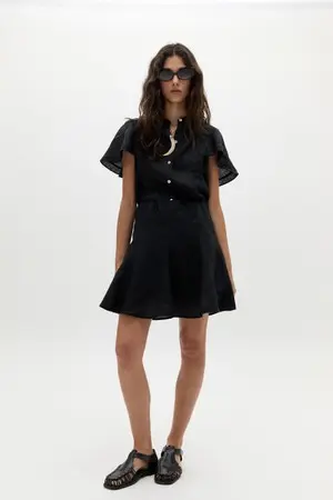 Lanhtropy Willow Linen Shirt - Black