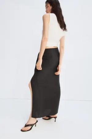 H&m Knot-detail Maxi Skirt