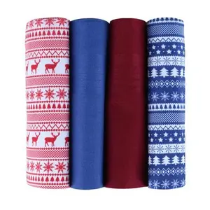 ASCENTIX 4-pack Holiday Cotton Handkerchiefs - Multiple