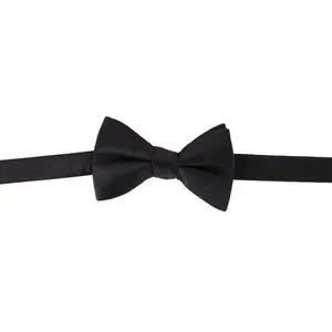ASCENTIX Etched Herringbone Twist Bow Tie - Black