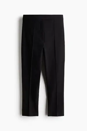 H&m Crease-leg Capri Trousers - Black