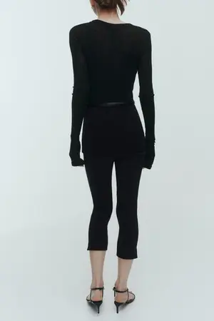 H&m Crease-leg Capri Trousers