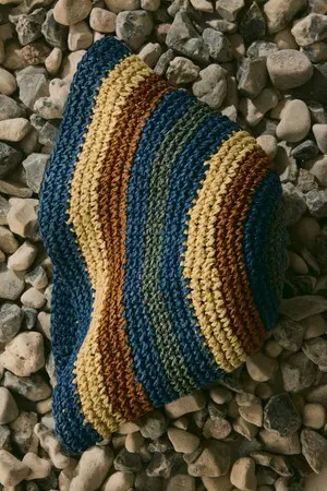 H&m Braided Straw Bucket Hat