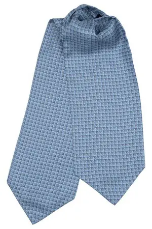 ELIZABETTA Elizabetta Rinaldo Silk Ascot Cravat Blue