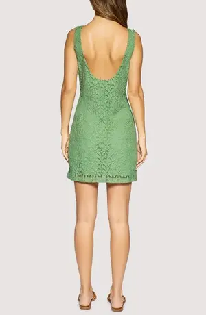 LOST + WANDER Marisol Floral Lace Shift Mini Dress