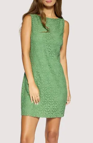 LOST + WANDER Marisol Floral Lace Shift Mini Dress