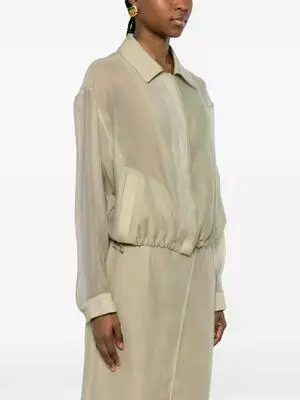 Sú Drawstring-hem Shirt-style Jacket