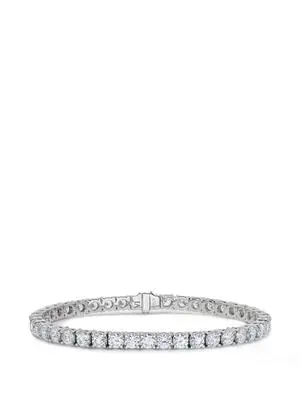 JEWELS AFICIONADO Diamond Tennis Bracelet In 18k White Gold - Silver