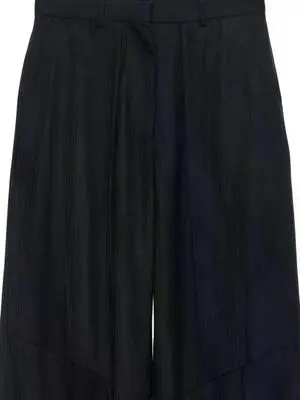 KIKO KOSTADINOV Navy Pinstriped Panelled Trousers