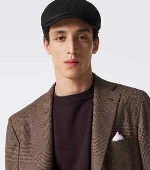 Kiton Cashmere Newsboy Cap