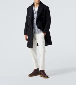 Eleventy Slim Cotton-blend Pants - White