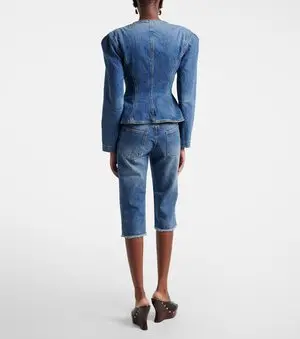 Magda Butrym Faded Capri Jeans