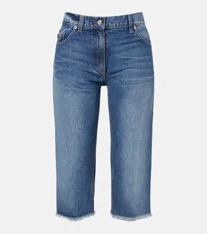 Magda Butrym Faded Capri Jeans - Blue