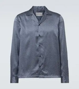 Frescobol Carioca Safra Silk Shirt - Blue