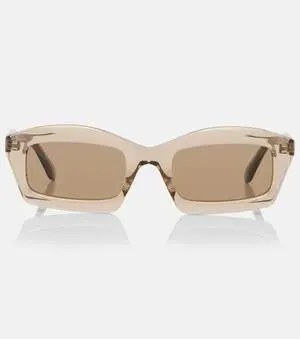 Alaïa Logo Rectangular Sunglasses - Brown