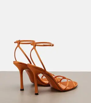 JIMMY CHOO 1998 Leo Satin Sandals