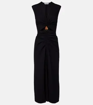 Veronica Beard Marisabel Cotton-blend Midi Dress - Black