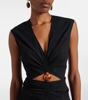 Veronica Beard Marisabel Cotton-blend Midi Dress