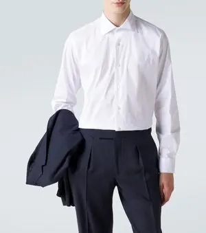 Eleventy Cotton-blend Poplin Shirt