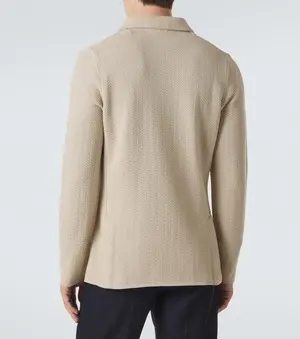 LARDINI Double-breasted Virgin Wool Blazer