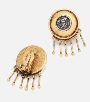 Versace Medusa Medallion Dangle Earrings