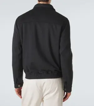 Brunello Cucinelli Virgin Wool Blouson Jacket - Grey