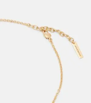 Givenchy Chain Link Pearl Pendant Necklace