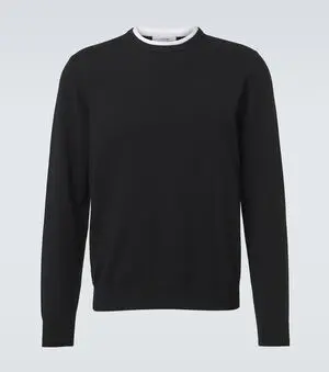 LARDINI Wool And Cashmere Sweater - Black