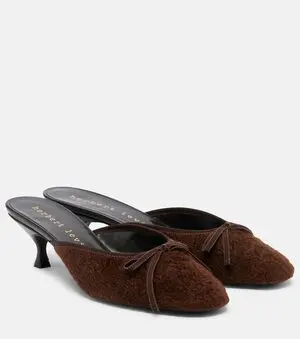 HERBERT LEVINE Shearling Mules