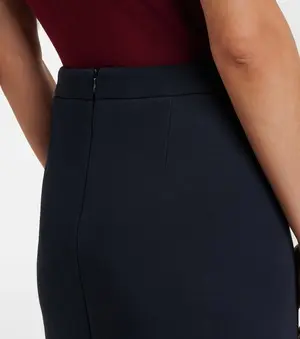 Max Mara Cotton-blend Midi Skirt