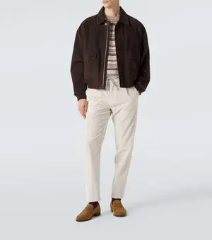 Eleventy Jacquard Wool Crewneck Sweater