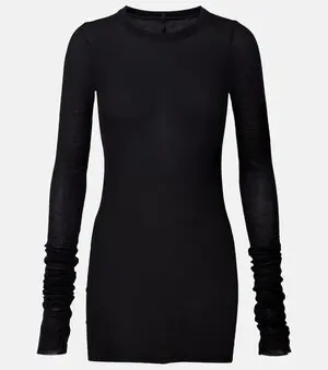 Rick Owens Ribbed-knit Jersey Top