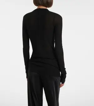 Rick Owens Ribbed-knit Jersey Top