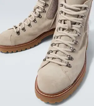 Eleventy Suede Lace-up Boots