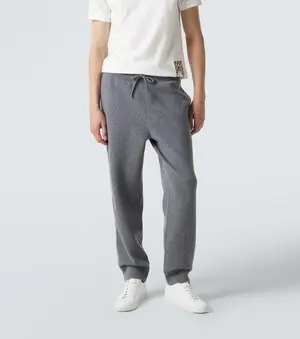 Burberry Cashmere-blend Straight Sweatpants