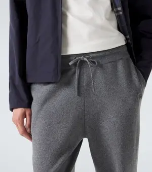 Burberry Cashmere-blend Straight Sweatpants