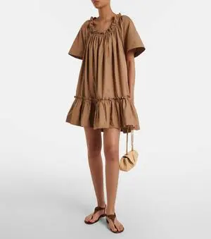Saint Laurent Loulou Mini Raffia Shoulder Bag - Beige