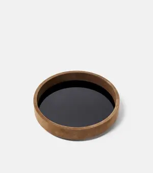 MICHAEL VERHEYDEN Michaël Verheyden Small Suede-trimmed Decorative Tray - Brown