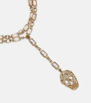 Alexander McQueen Skull Crystal-embellished Bracelet