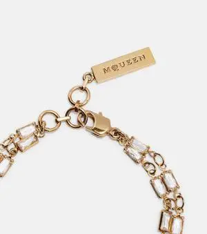 Alexander McQueen Skull Crystal-embellished Bracelet