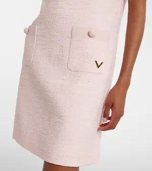 Valentino Garavani Vgold Tweed Mini Dress